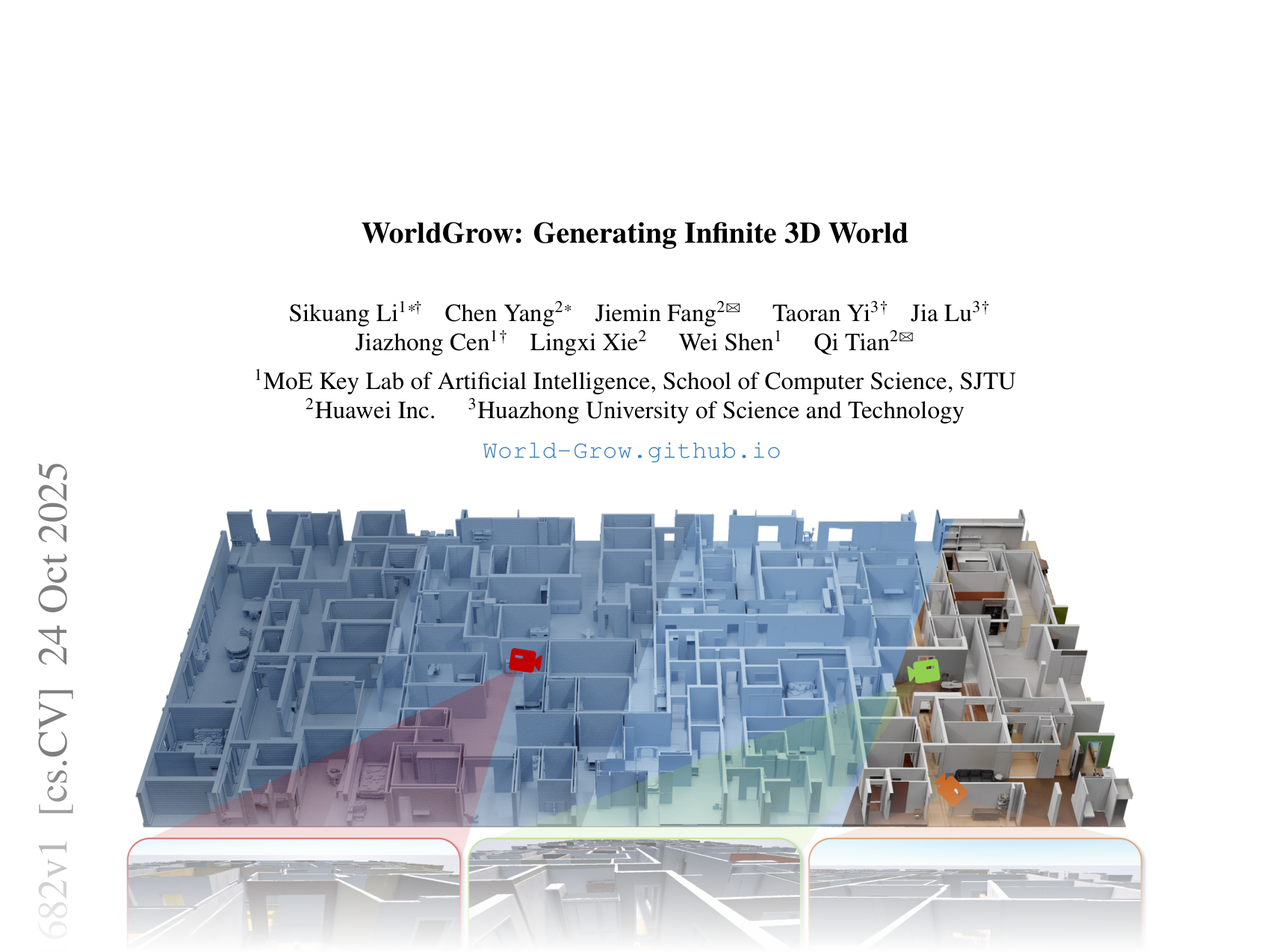 WorldGrow: Building Infinite, Photorealistic 3D Worlds, One Block at a ...